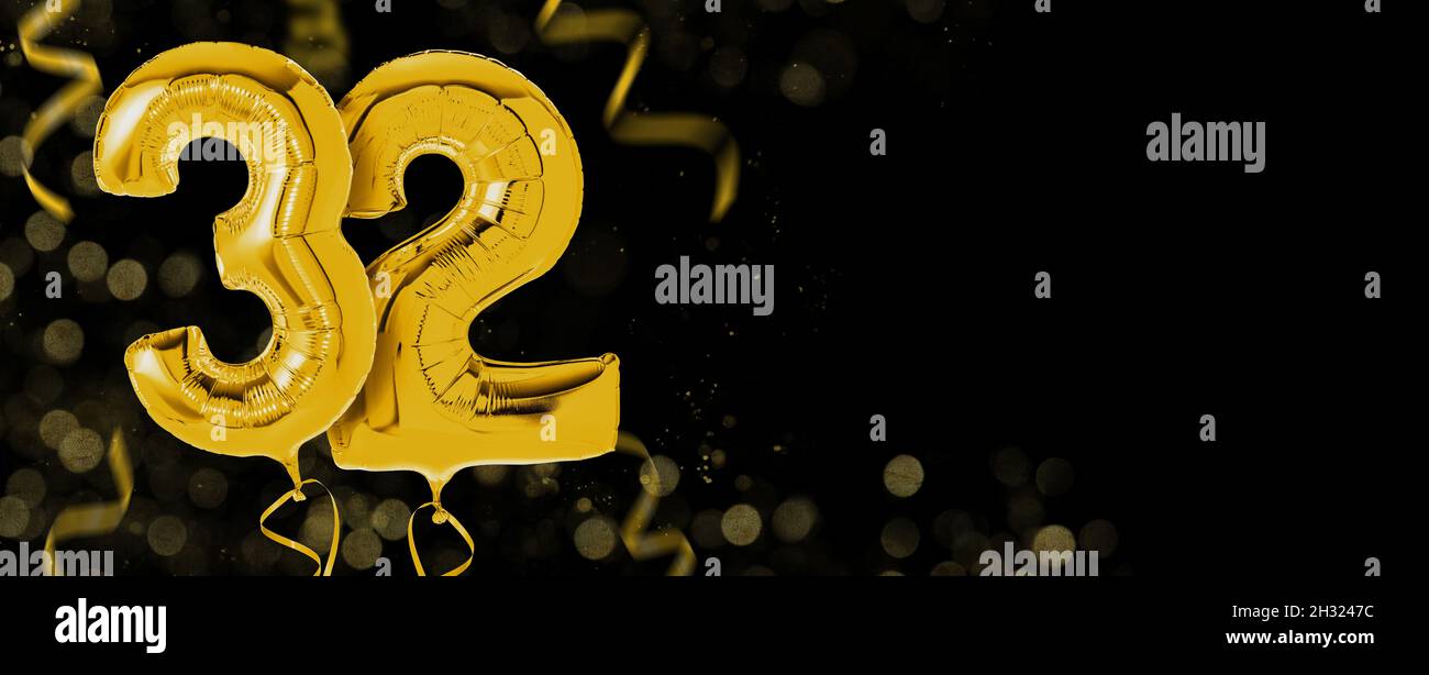 3d number 32 hi-res stock photography and images - Alamy