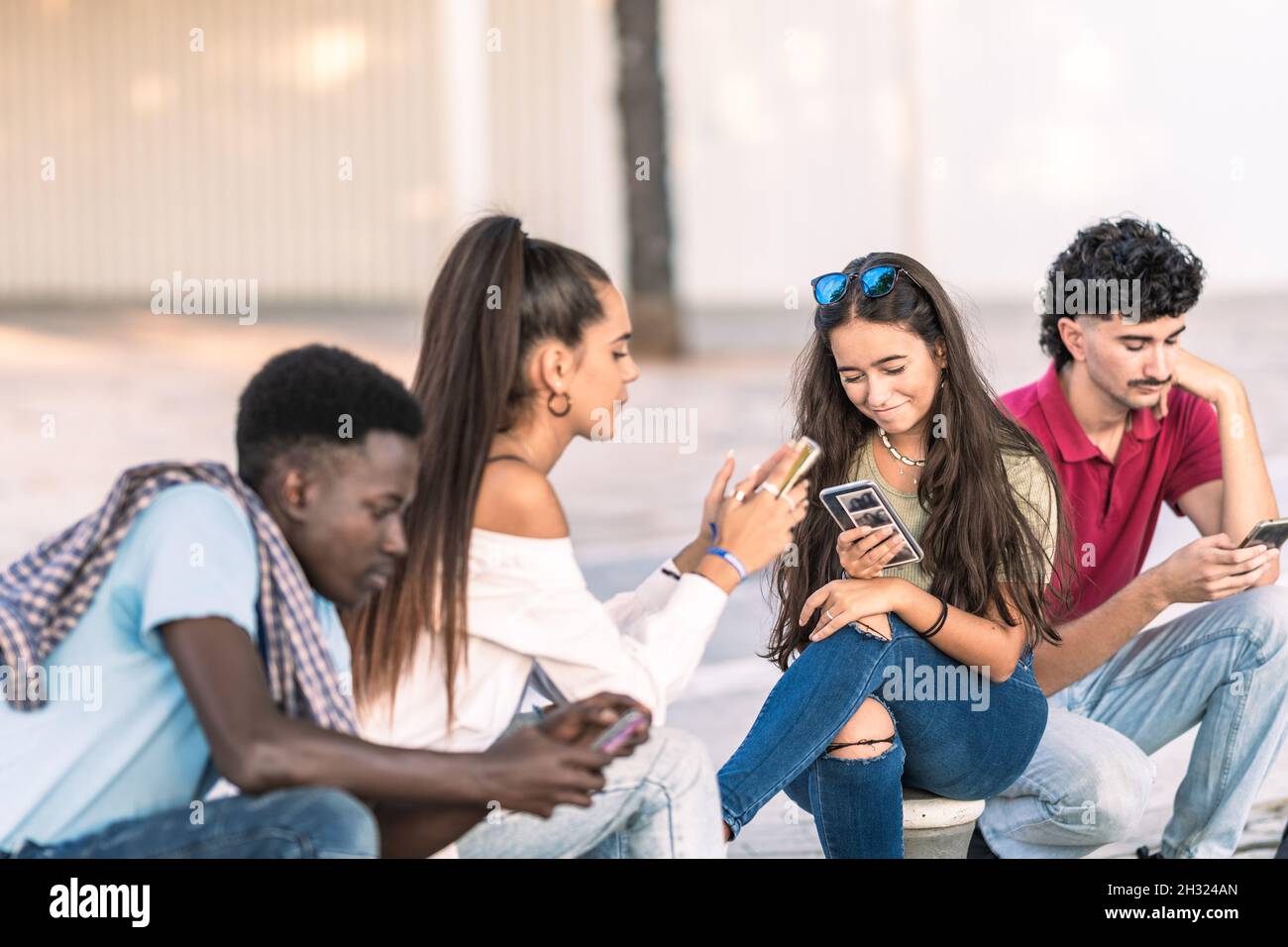 Group of four different people hi-res stock photography and images - Alamy