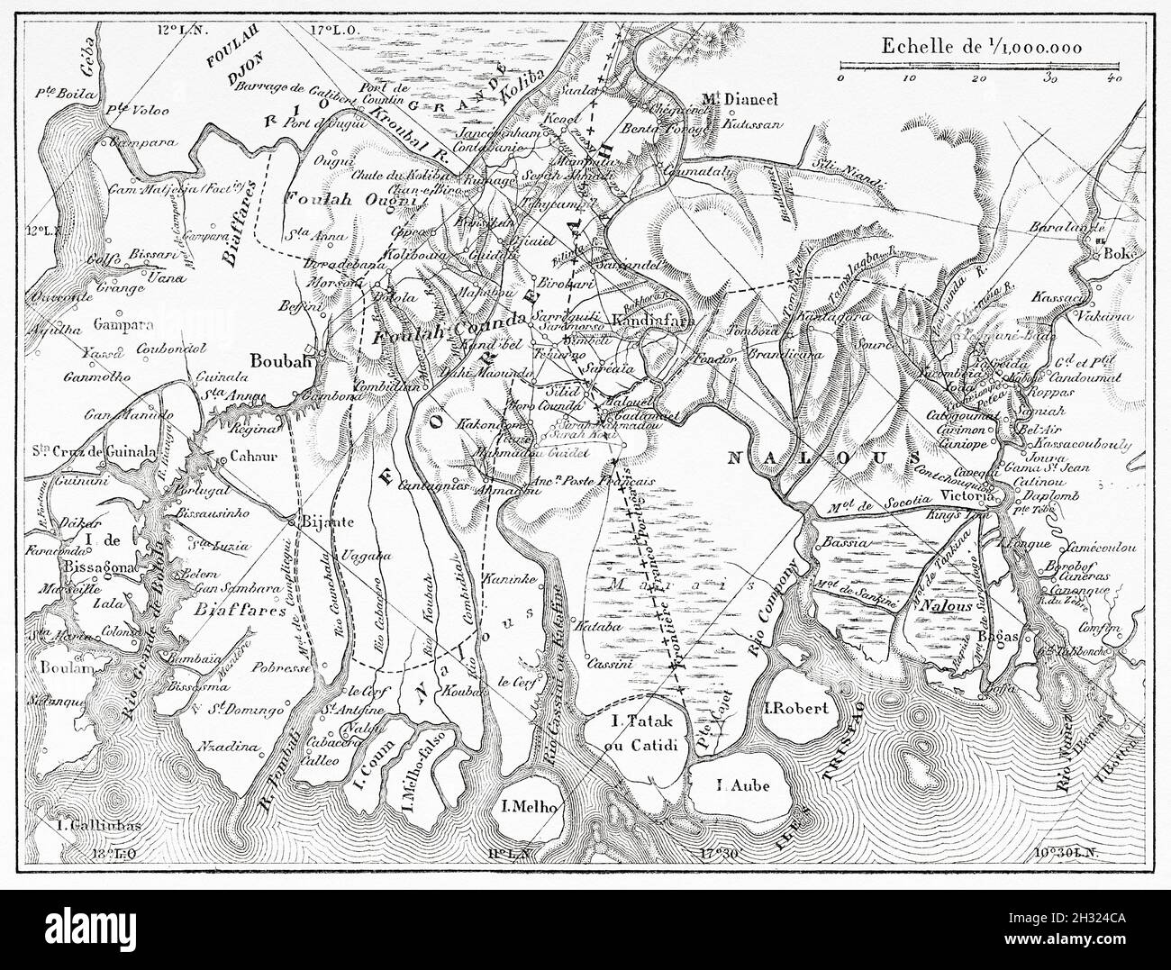 Political map world 19th century hi-res stock photography and images ...