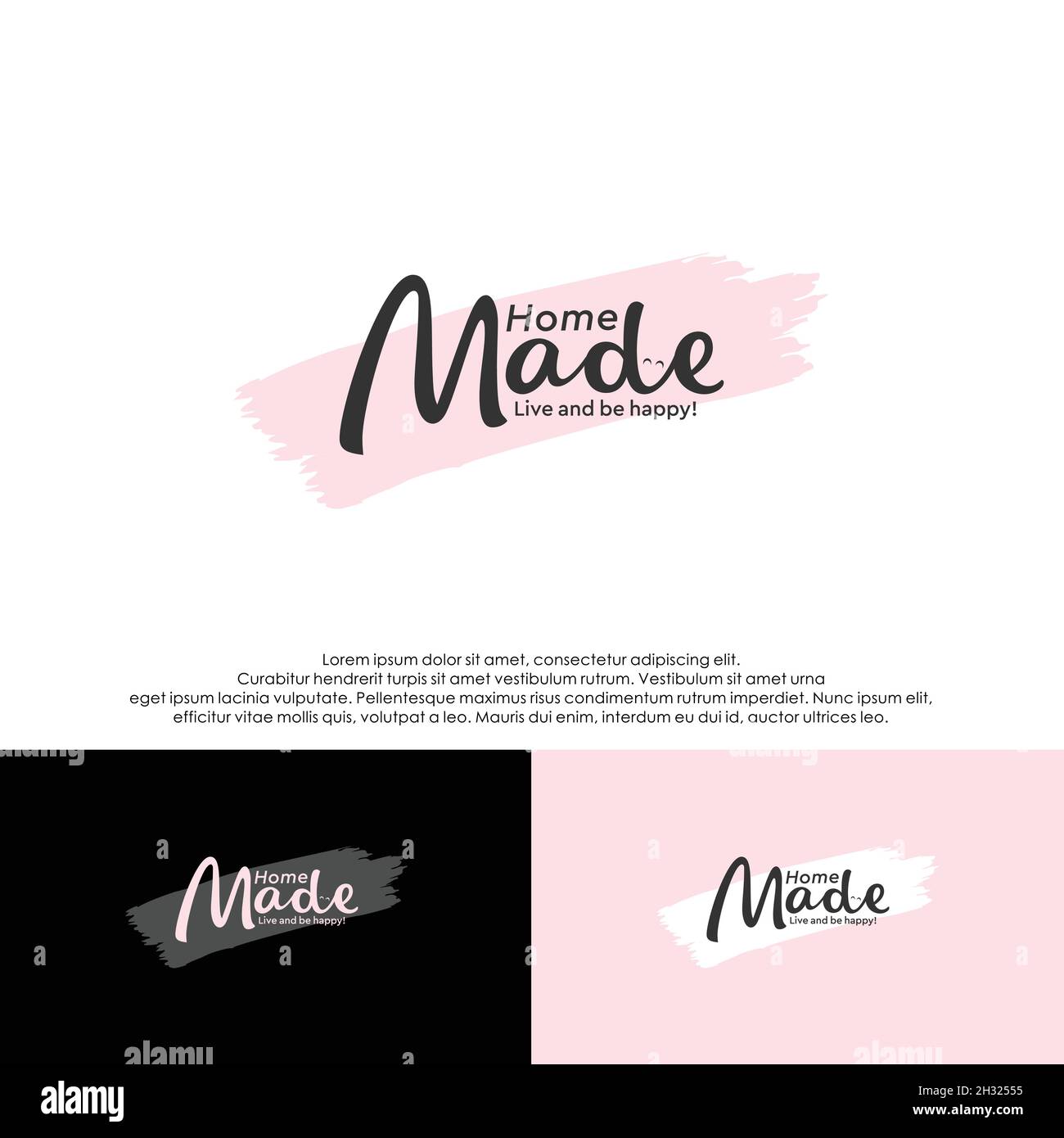 Modern wordmark handwritten logo design Stock Vector Image & Art - Alamy