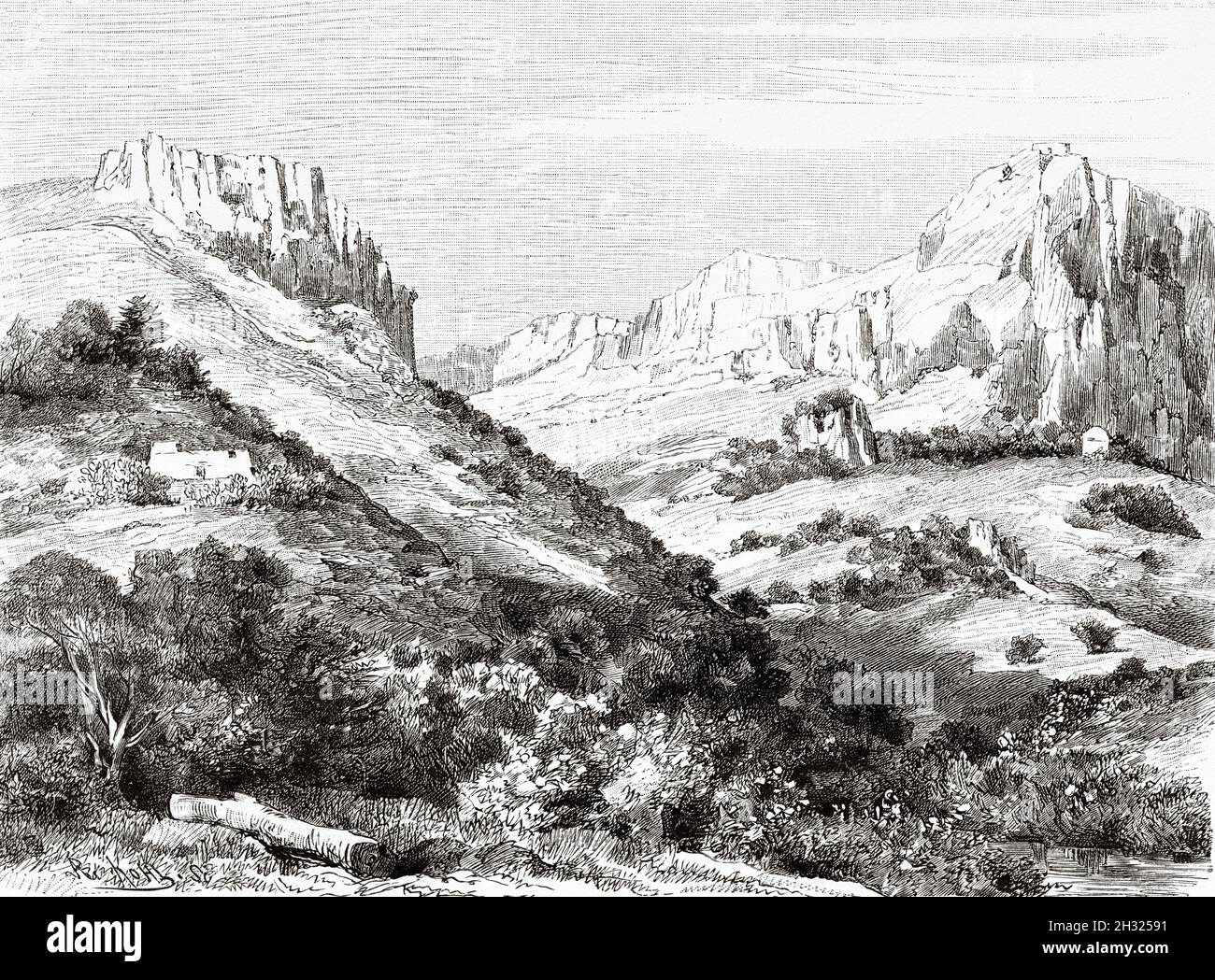 Sidi Sfyan and Oued Rached. Traras mountains, Northwest Algeria, Africa ...