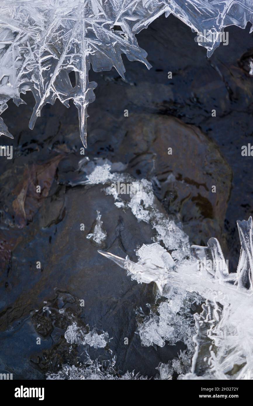 Ice over water Stock Photo - Alamy