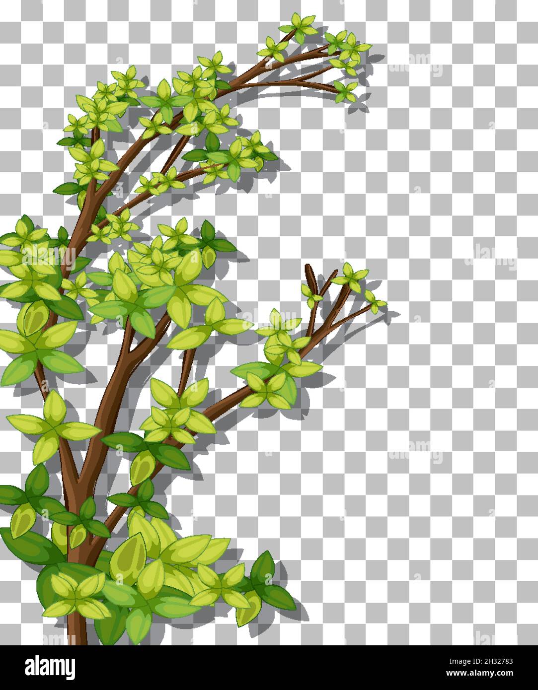 Tree on transparent background illustration Stock Vector Image & Art ...