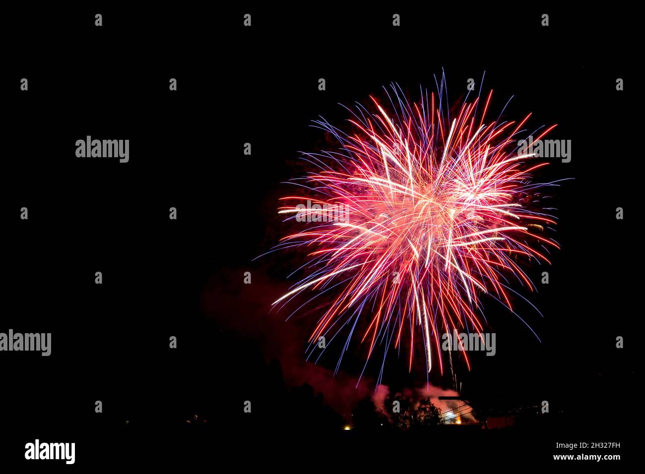 4th of July fireworks. Photographed in Studio City Los Angeles ...