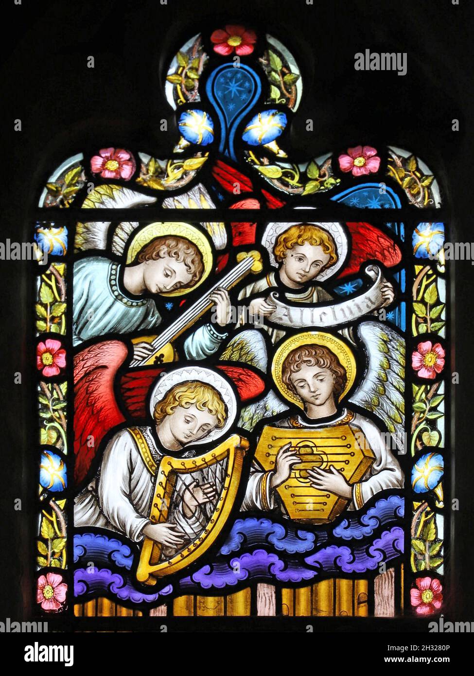 A stained glass window by Frederick Preedy, Cold Ashby ...