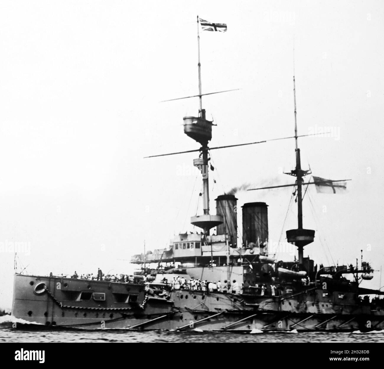 HMS Formidable, early 1900s Stock Photo - Alamy