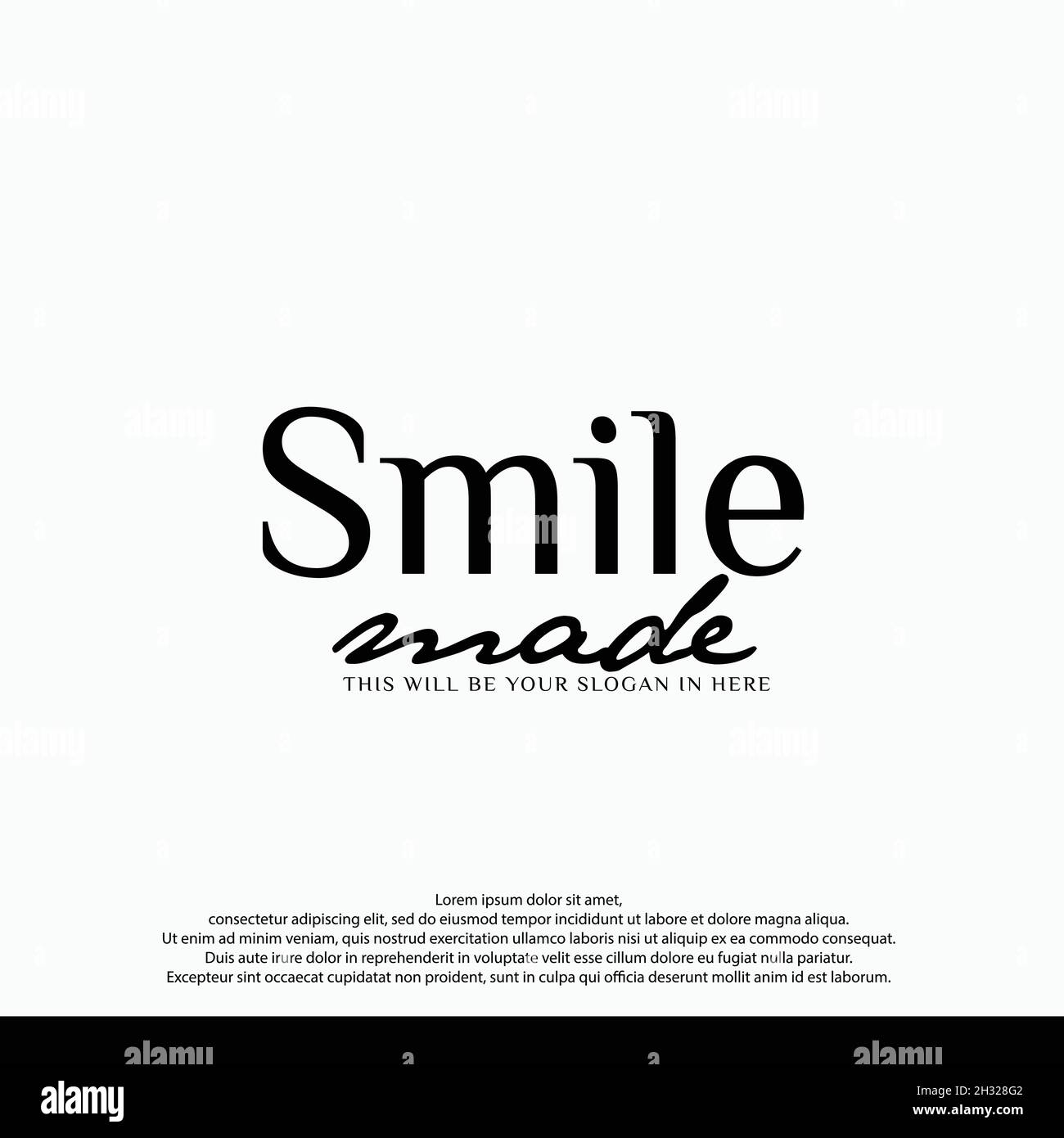 Wordmark handwritten lettering typeface logo design Stock Vector Image ...