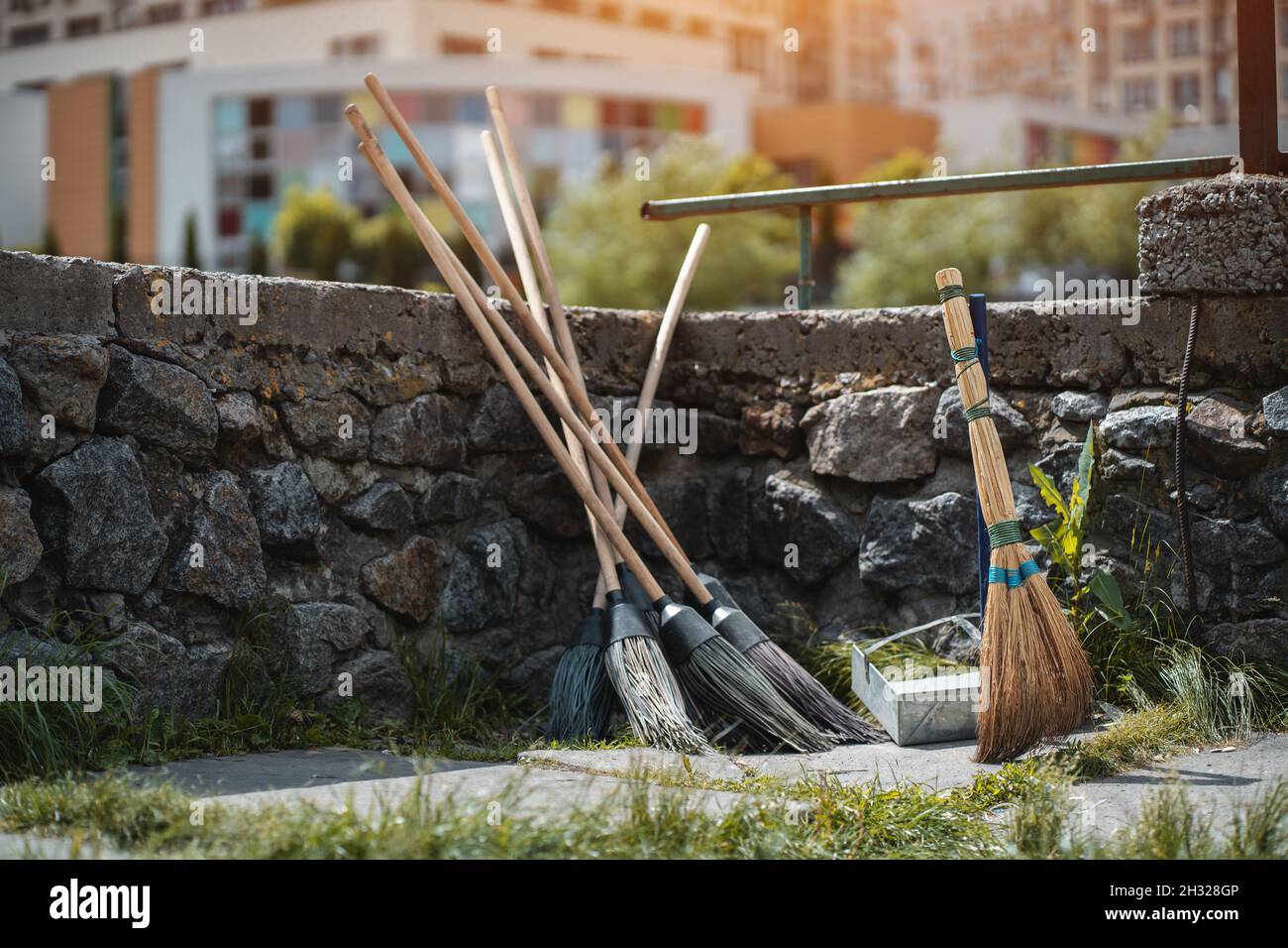 Manual street cleaning hi-res stock photography and images - Alamy
