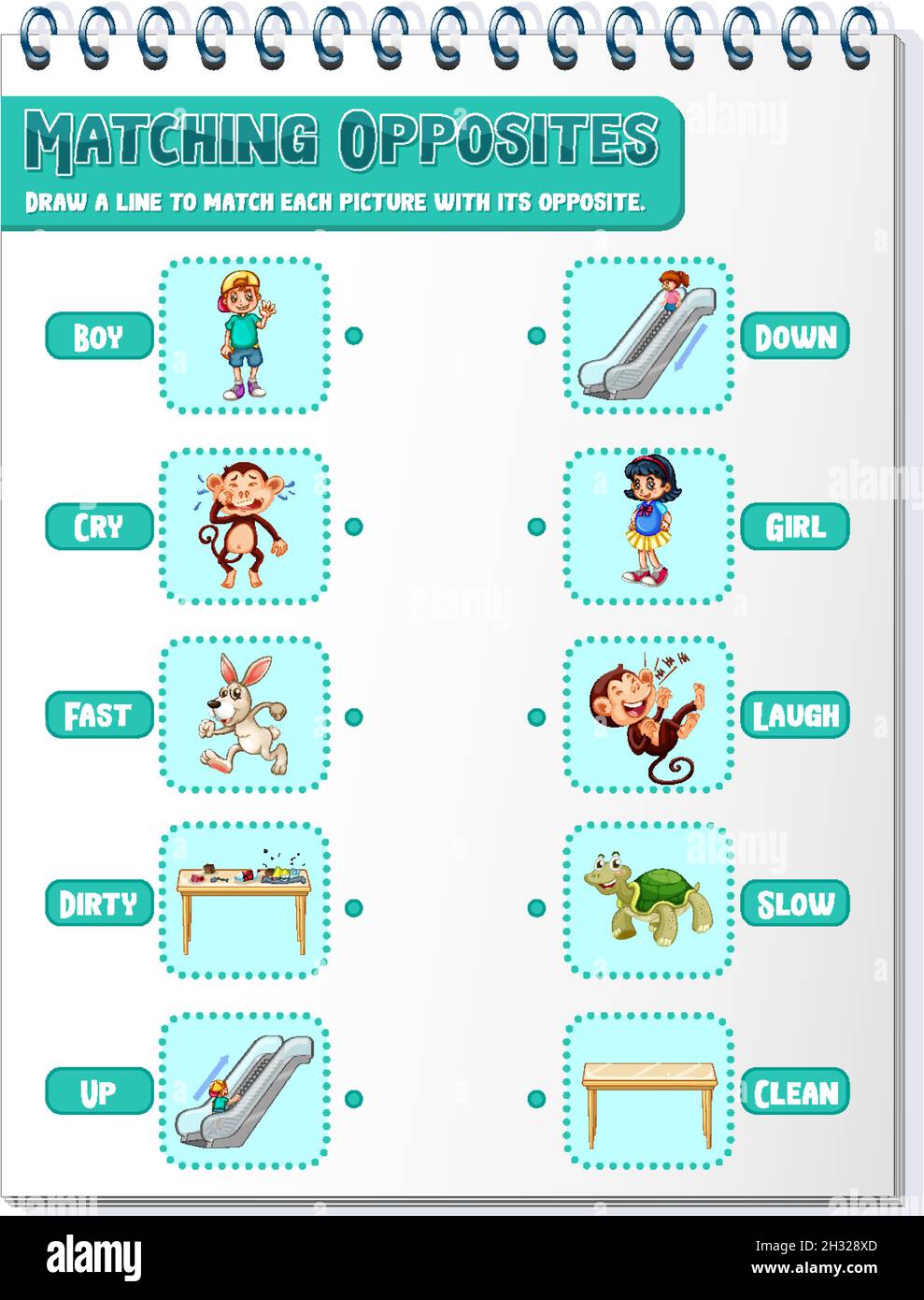 Game template matching kids illustration Cut Out Stock Images ...