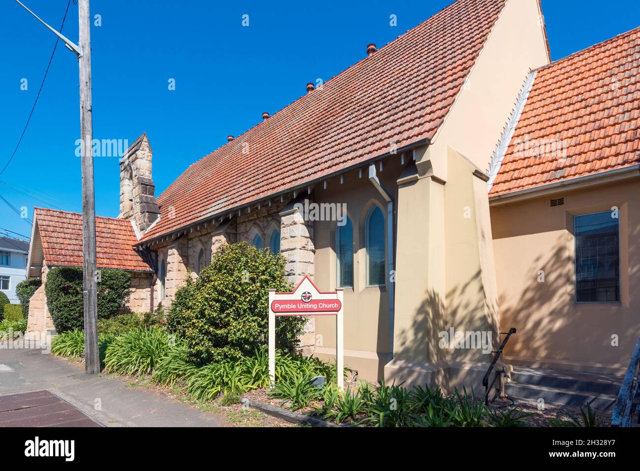 The 1903 built sandstone and terracotta tiled Uniting Church (formerly ...