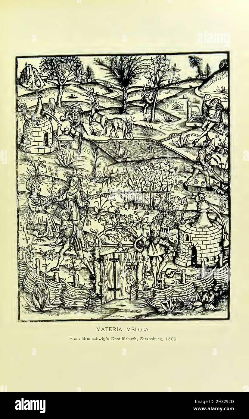 Scan of 18th to 19th-century alchemy text in a workbook Stock Photo - Alamy