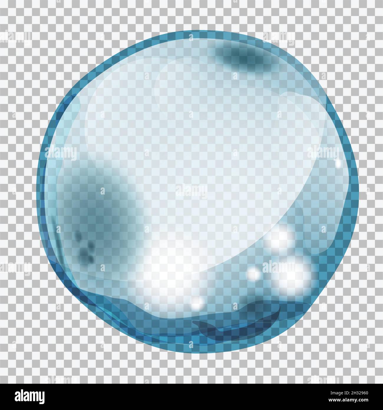 Transparent blue water drop vector Stock Vector Image & Art - Alamy