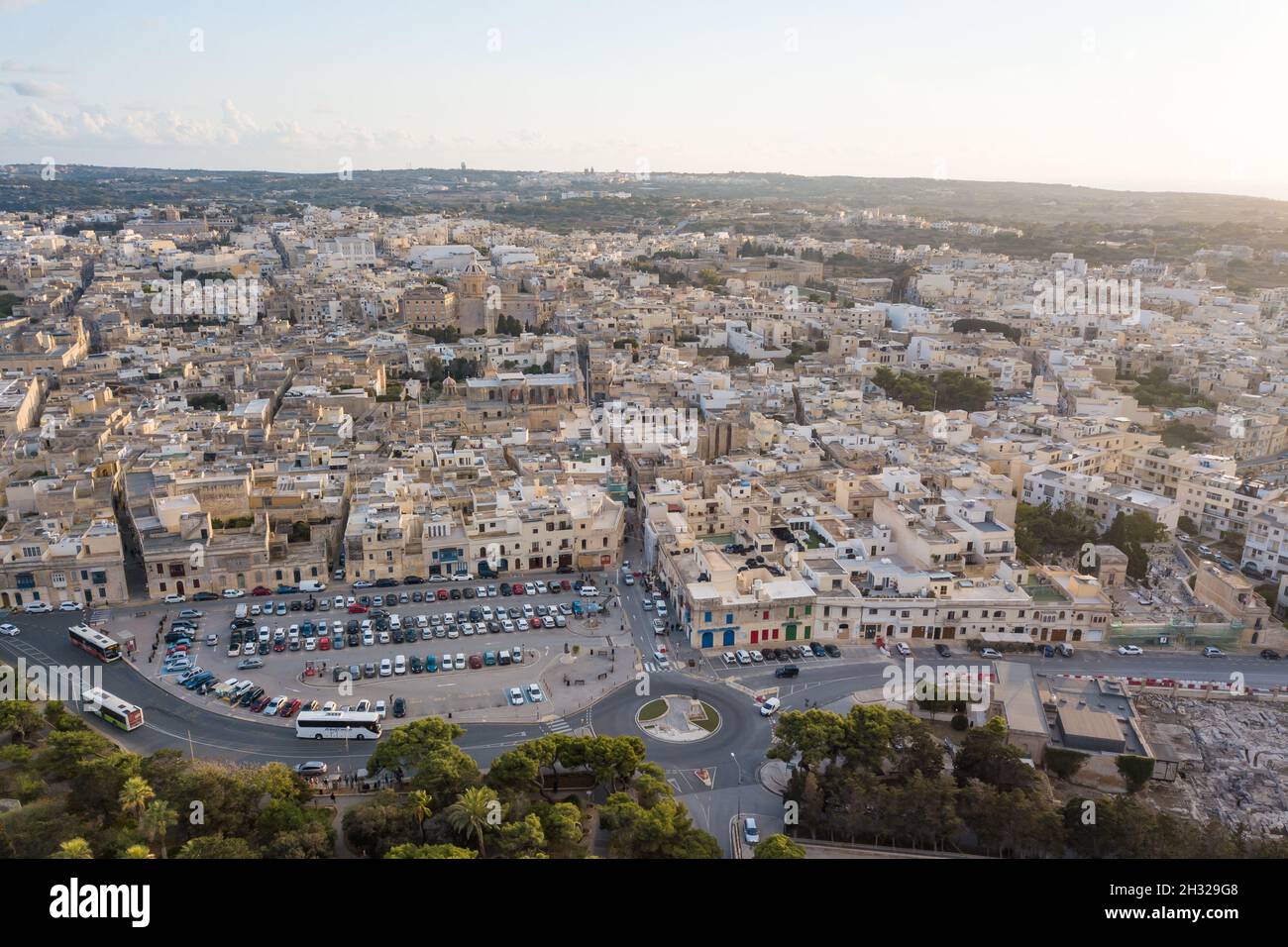 Aerial drone photograph of Rabat, city in Malta Stock Photo - Alamy