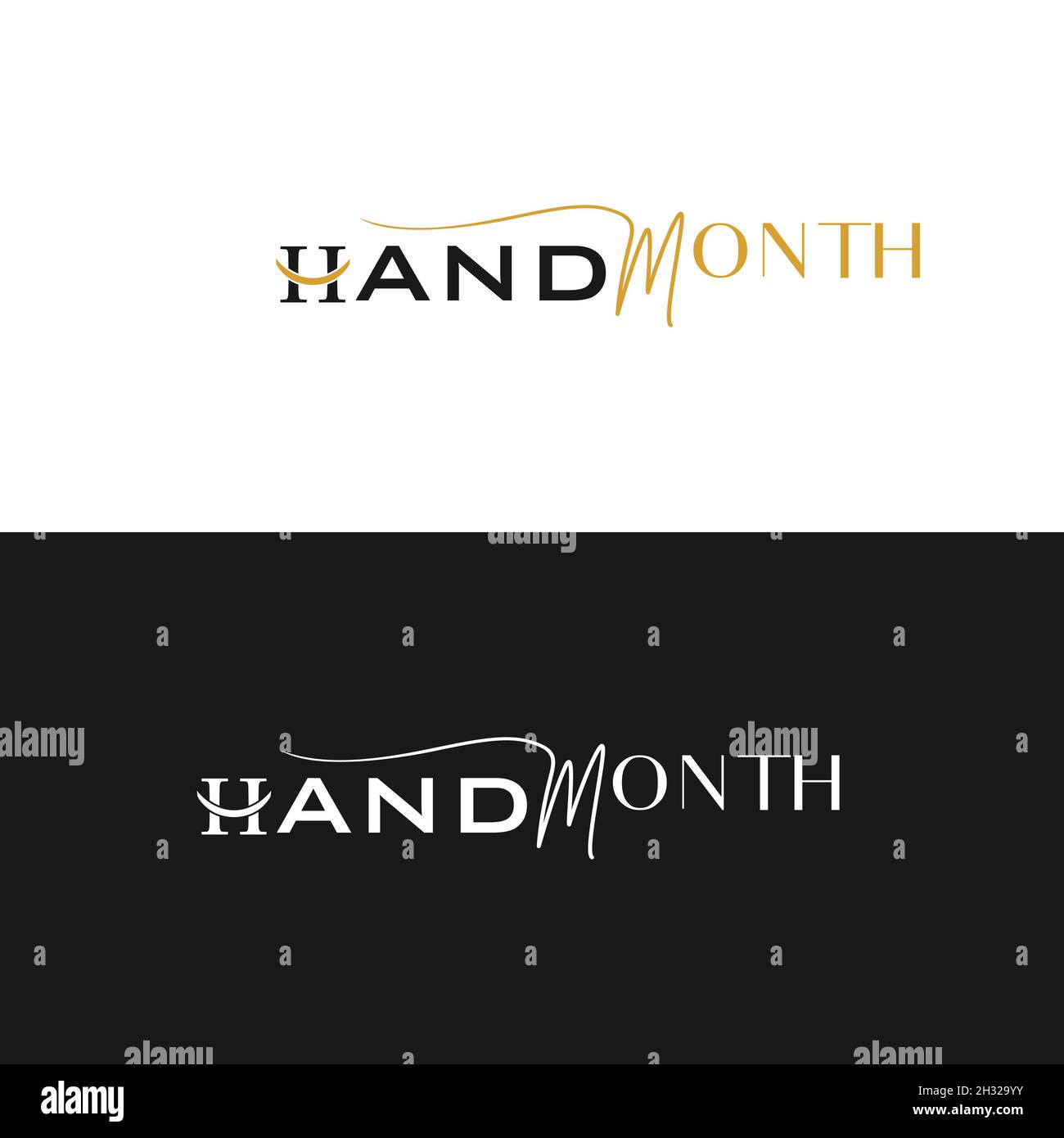 Modern wordmark handwritten flat line smile logo design Stock Vector ...