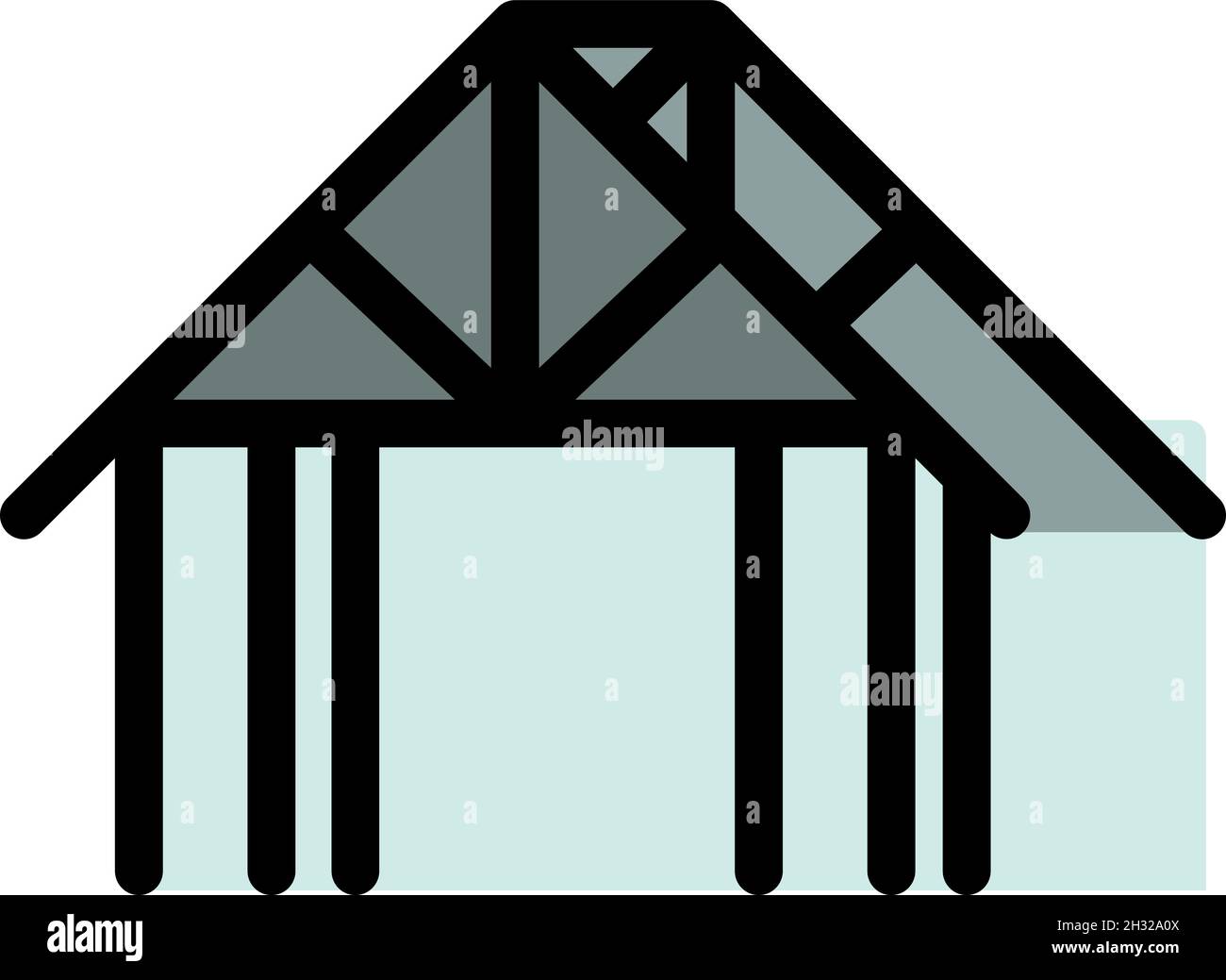 New home framework Stock Vector Images - Alamy