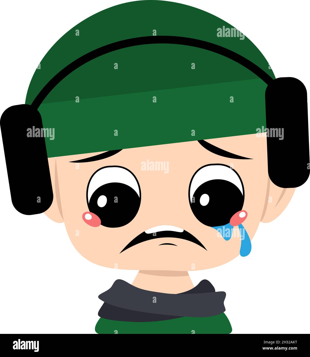 Sad person winter Stock Vector Images - Alamy