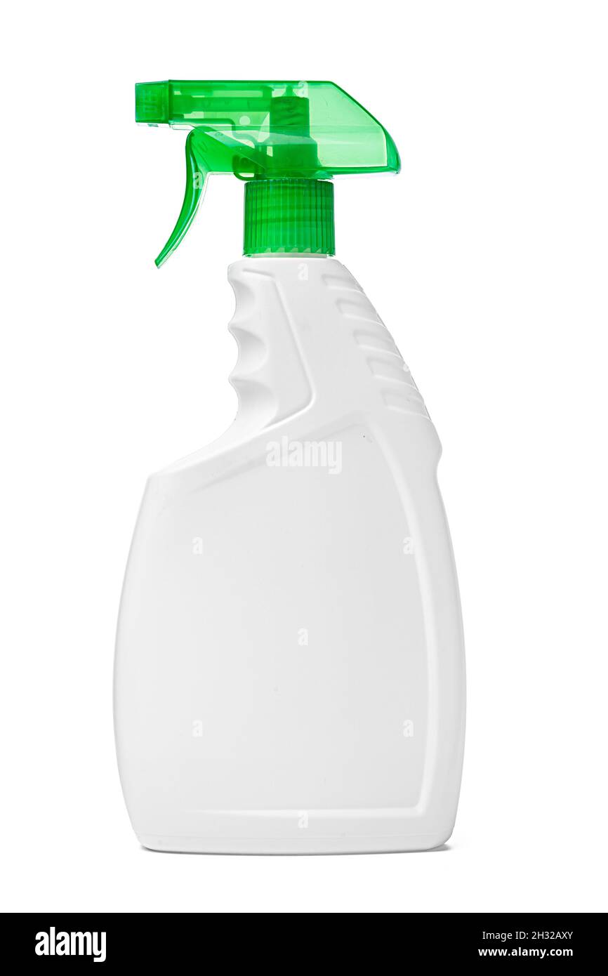 Cleaning spray bottle isolated on white background Stock Photo - Alamy