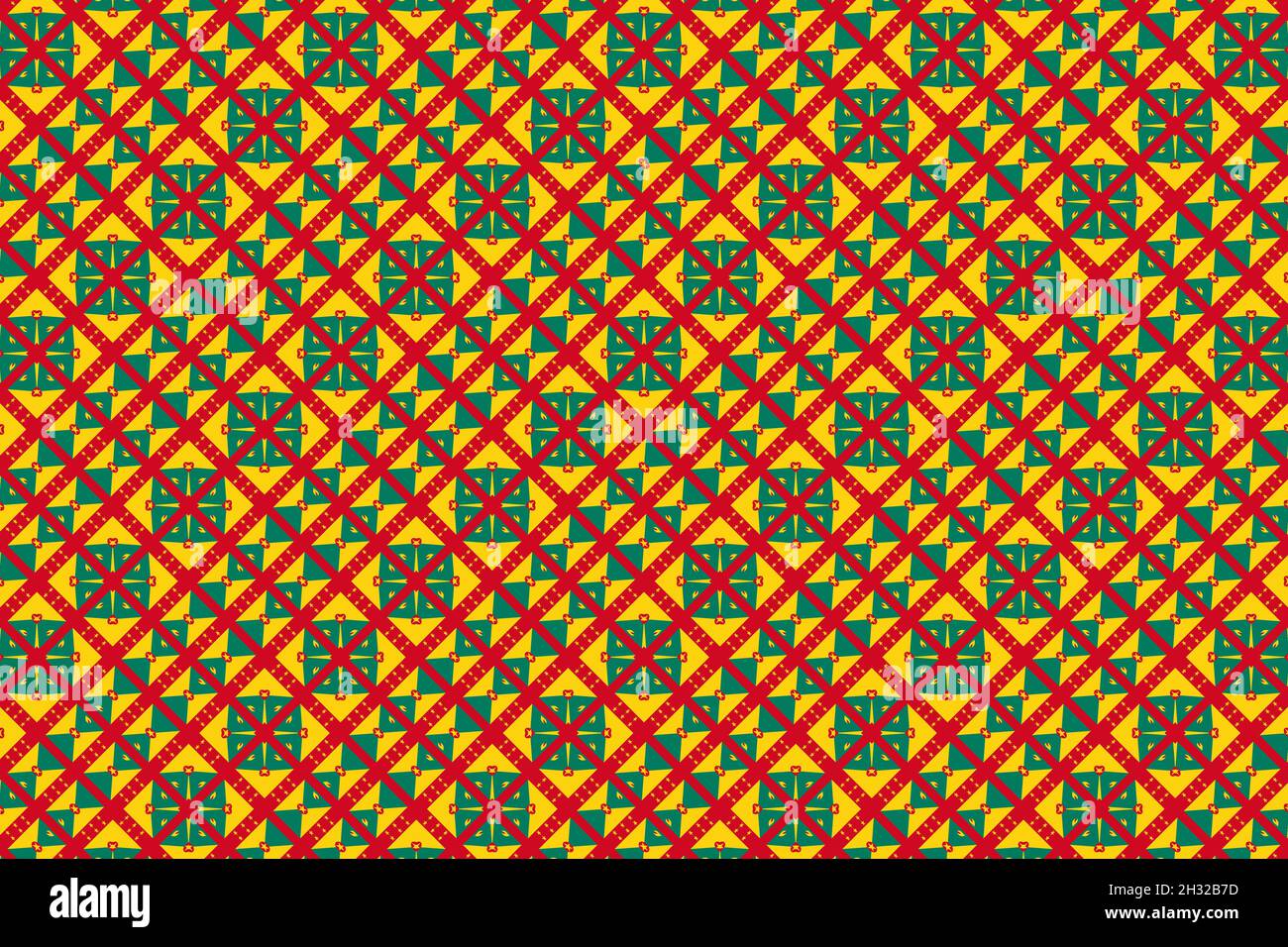 Simple geometric pattern in the colors of the national flag of Grenada ...