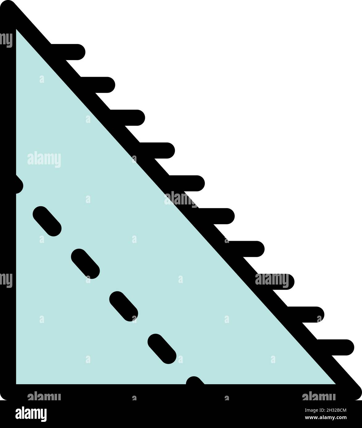 Corner part of the roof icon. Outline corner part of the roof vector ...