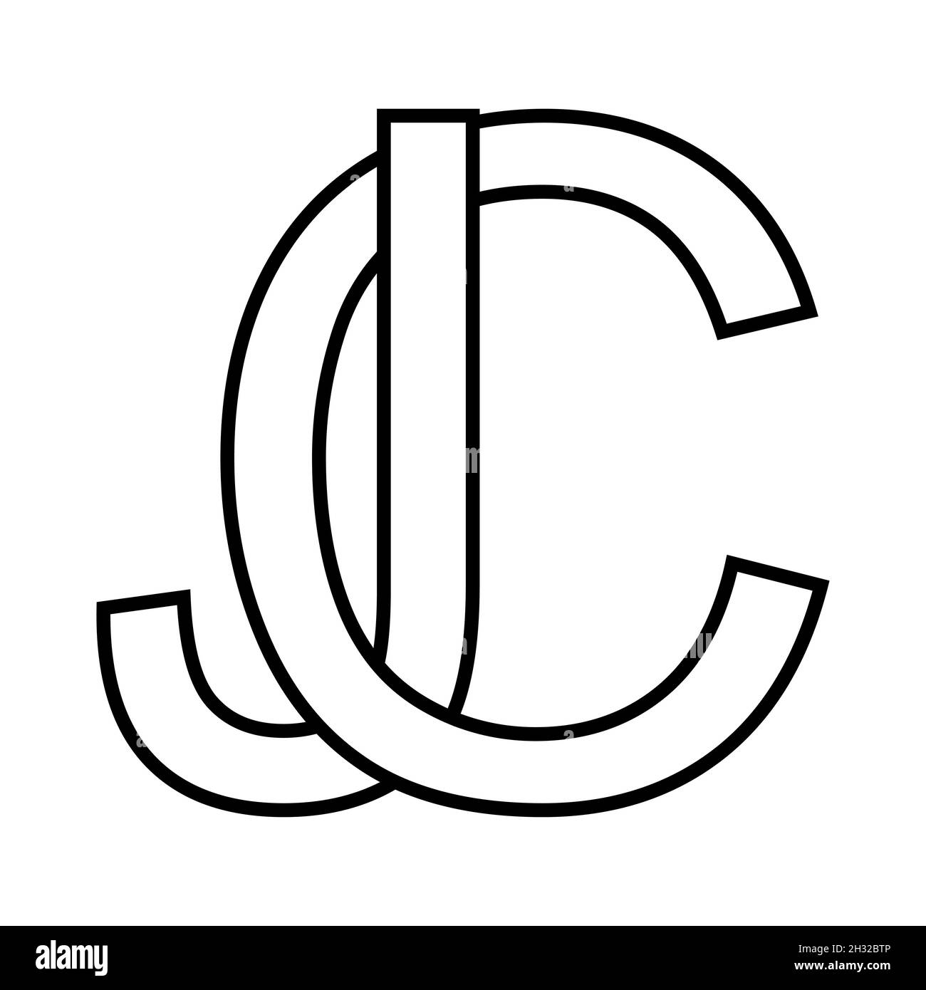 J c letter logo hi-res stock photography and images - Alamy