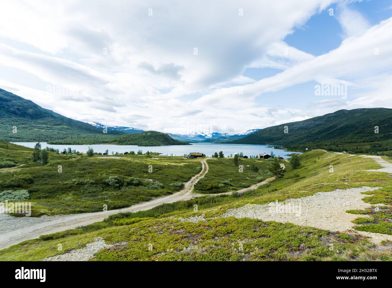 Jotunheimen norwegian national park and gjende lake Stock Photo - Alamy