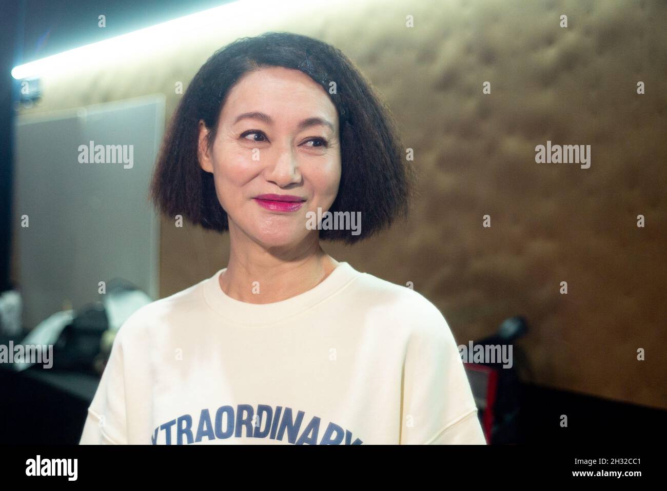 SHANGHAI, CHINA - OCTOBER 14, 2021 - Hong Kong actress Kara Wai attends ...