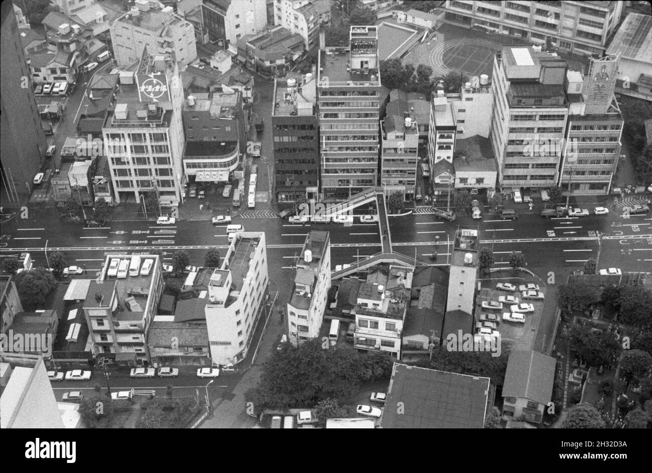 Tokyo, top view. Japan; 1979 Stock Photo - Alamy