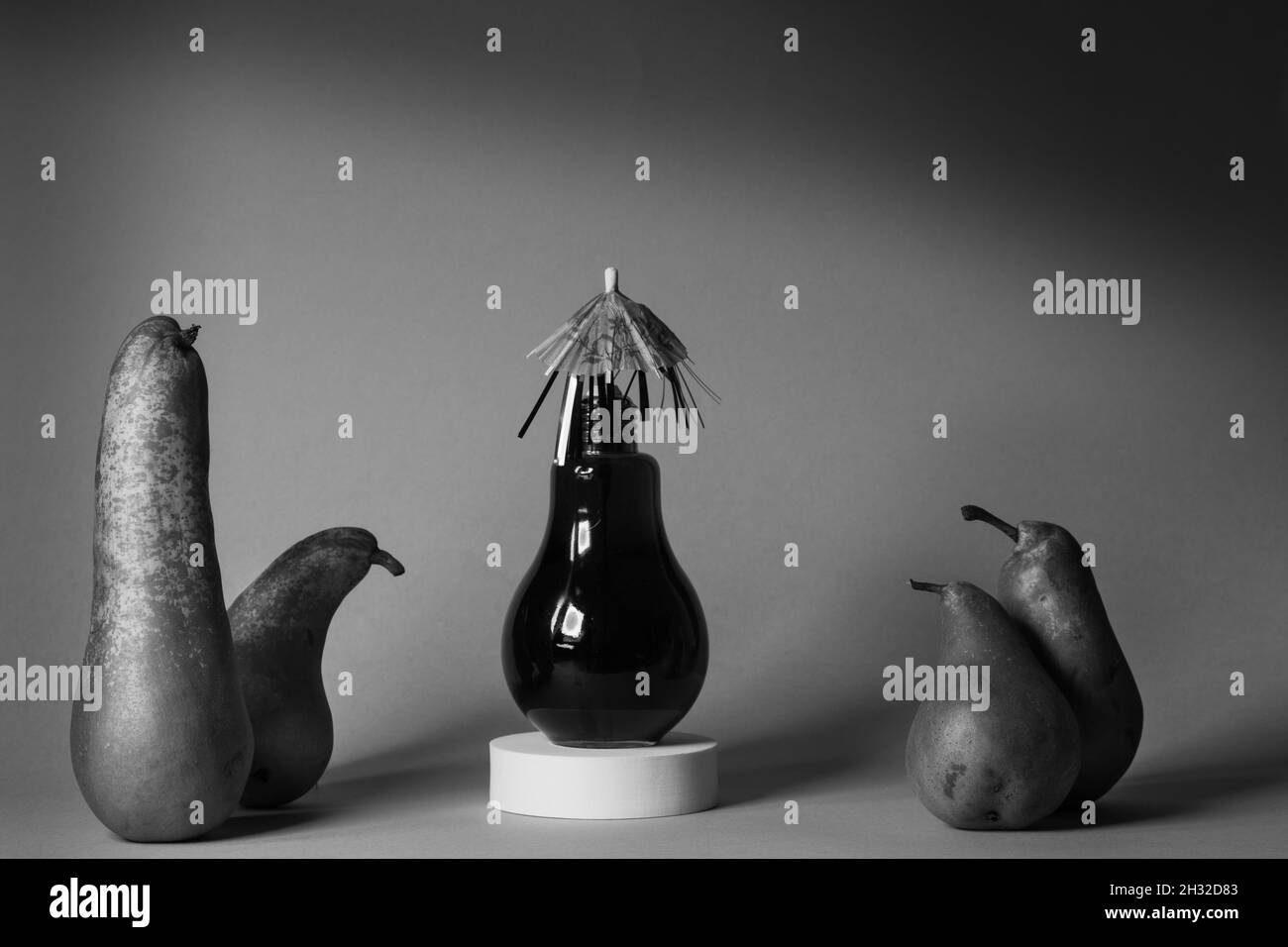 Pears represent people watching the show Stock Photo - Alamy