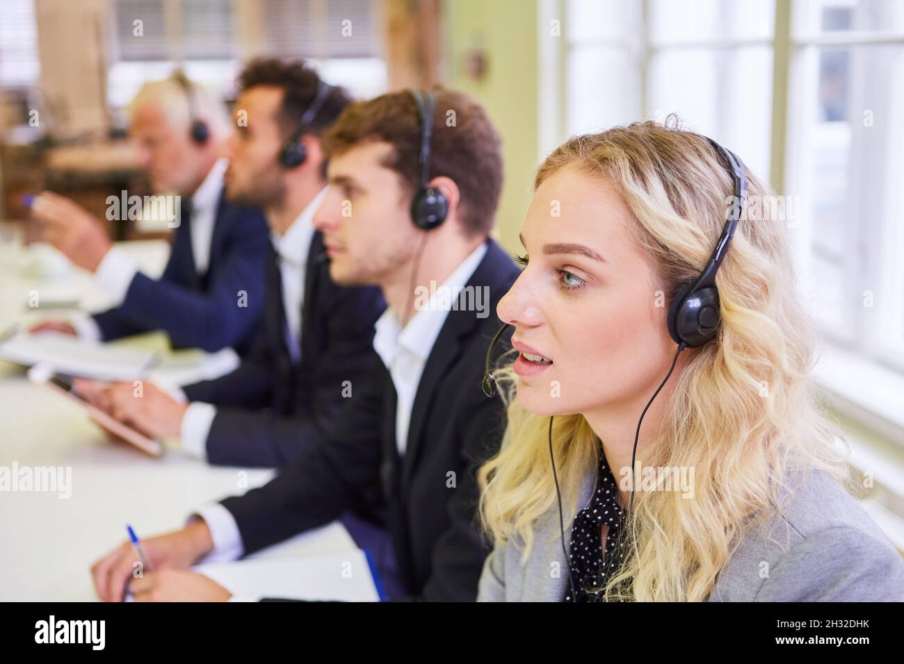Group people working call center hi-res stock photography and images ...
