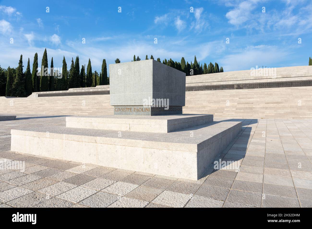 REDIPUGLIA, ITALY - Sep 15, 2021: The Redipuglia War Memoria is a World ...