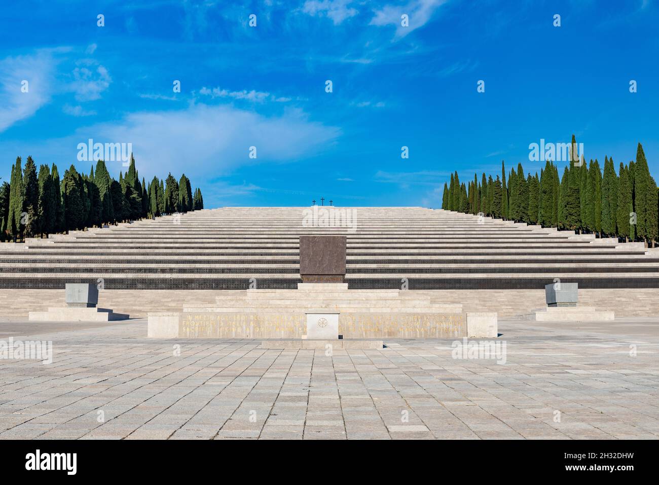 REDIPUGLIA, ITALY - Sep 15, 2021: The Redipuglia War Memoria is a World ...