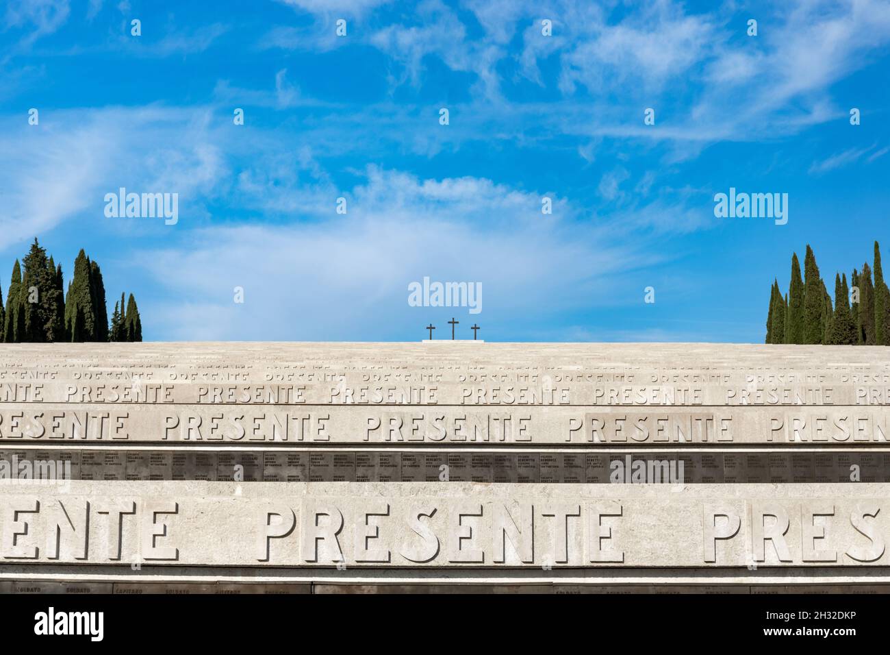 REDIPUGLIA, ITALY - Sep 15, 2021: The Redipuglia War Memoria is a World ...