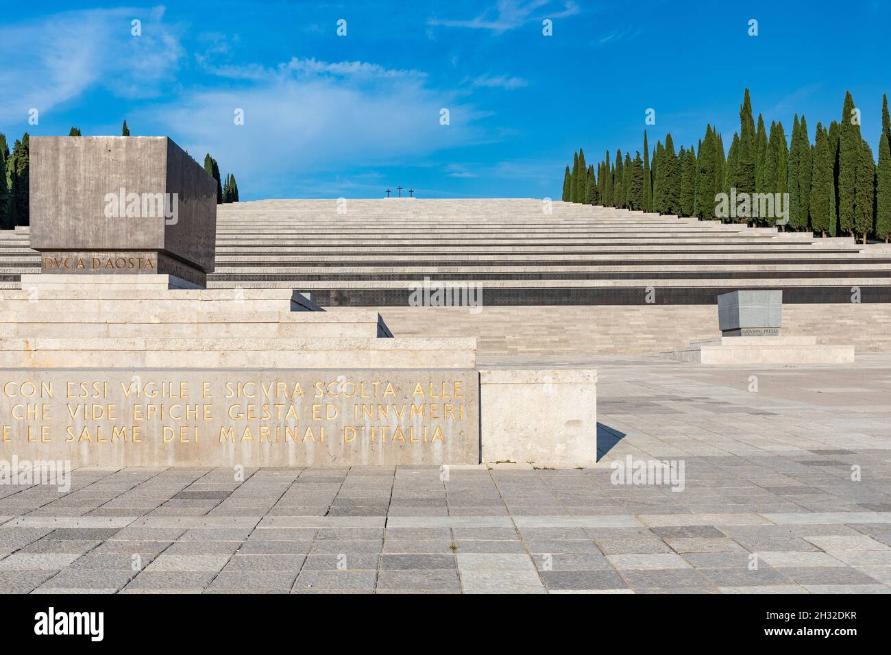 REDIPUGLIA, ITALY - Sep 15, 2021: The Redipuglia War Memoria is a World ...