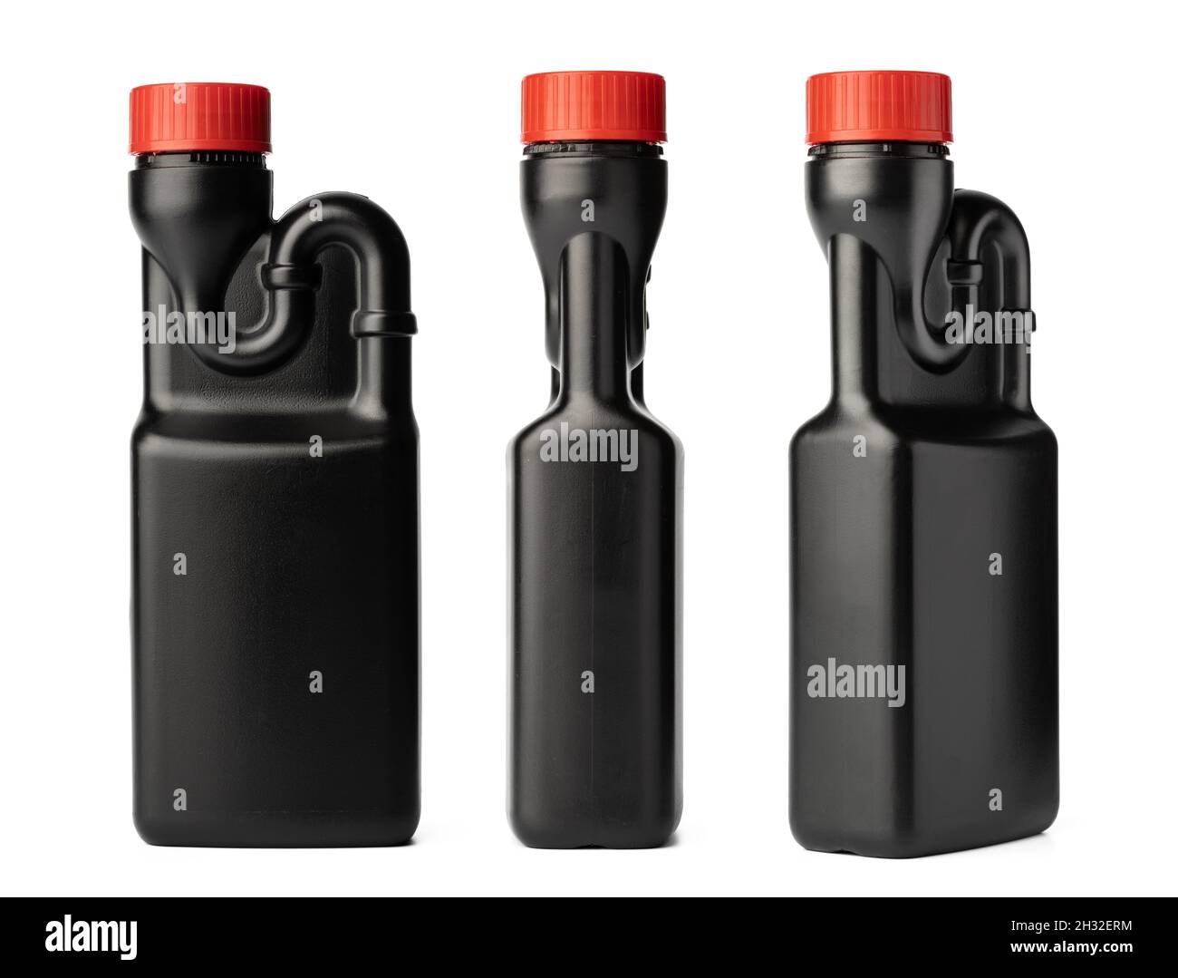 Plastic liquid detergent container on white background Stock Photo - Alamy