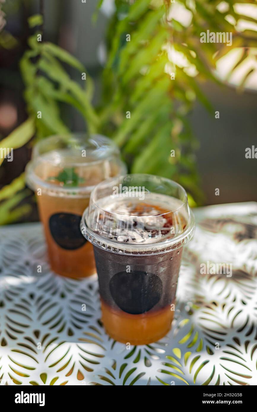 Orange soda plastic cup hi-res stock photography and images - Alamy