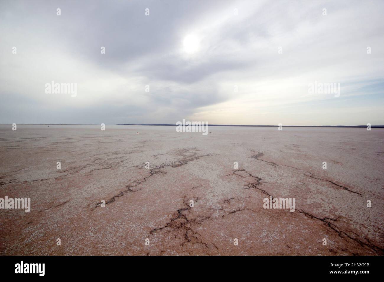 Tuz Golu Turkey. Salt Lake. White salt water Stock Photo - Alamy