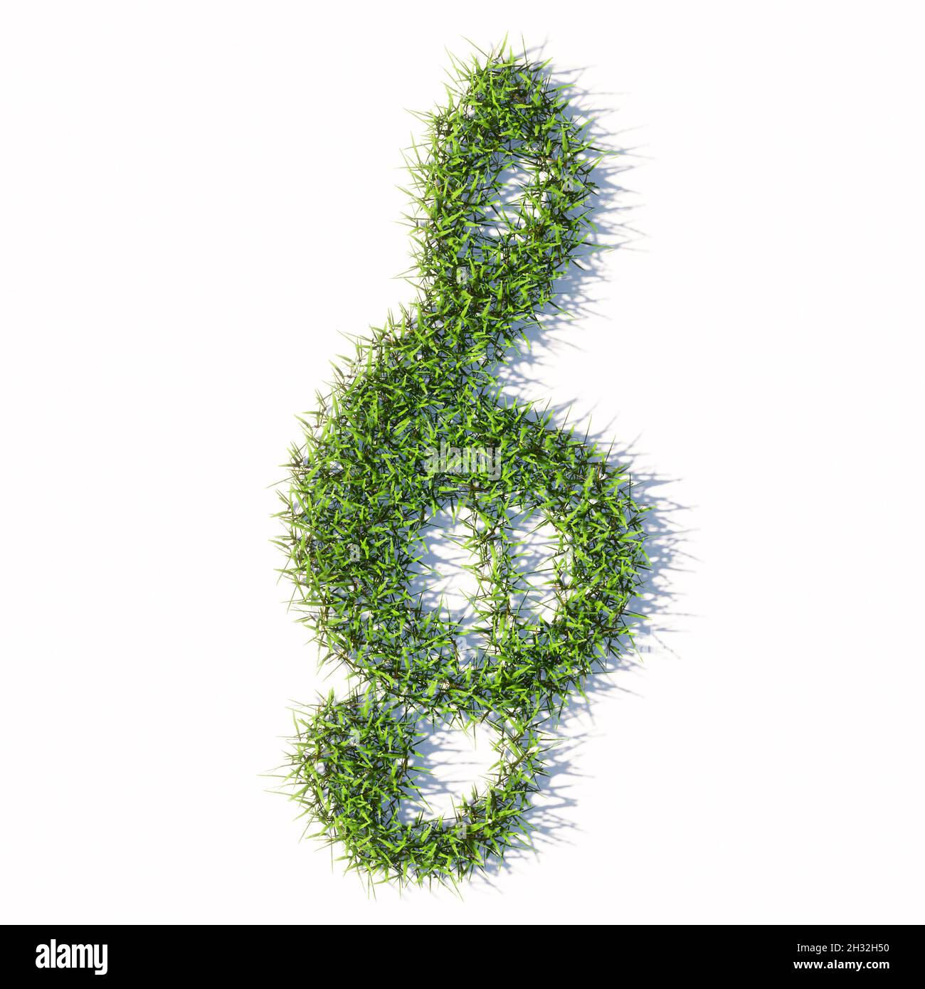 Concept or conceptual green summer lawn grass symbol shape isolated ...