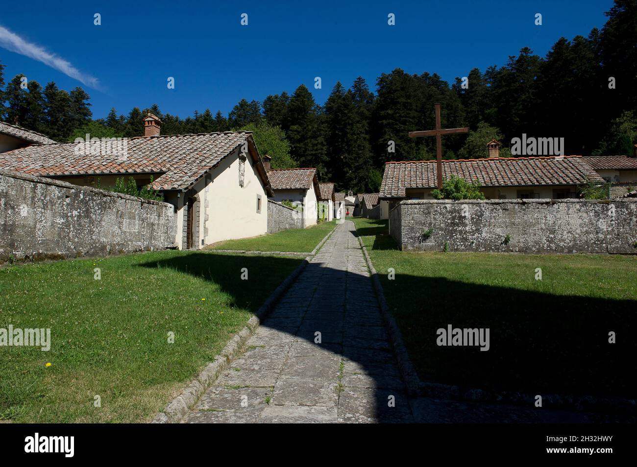 Europe, Italy, Tuscany, Arezzo, sacred Eremo Monastery of Camaldoli ...