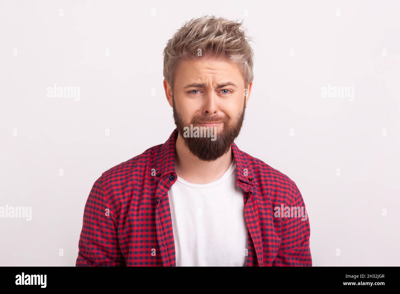 Man pursing lips portrait hi-res stock photography and images - Alamy