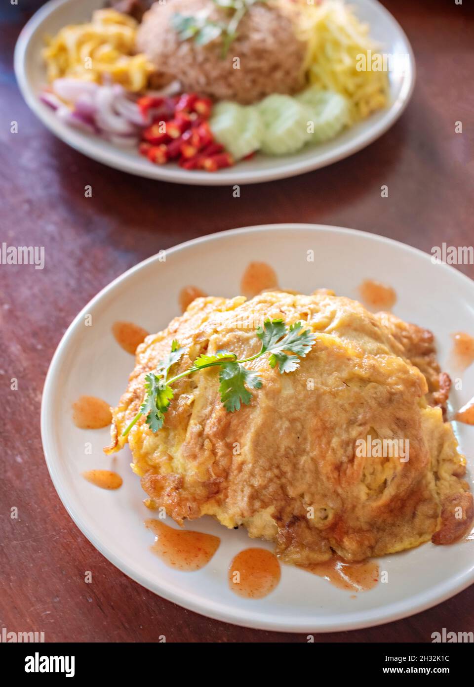 Thai breakfast omelette delicious hi-res stock photography and images ...
