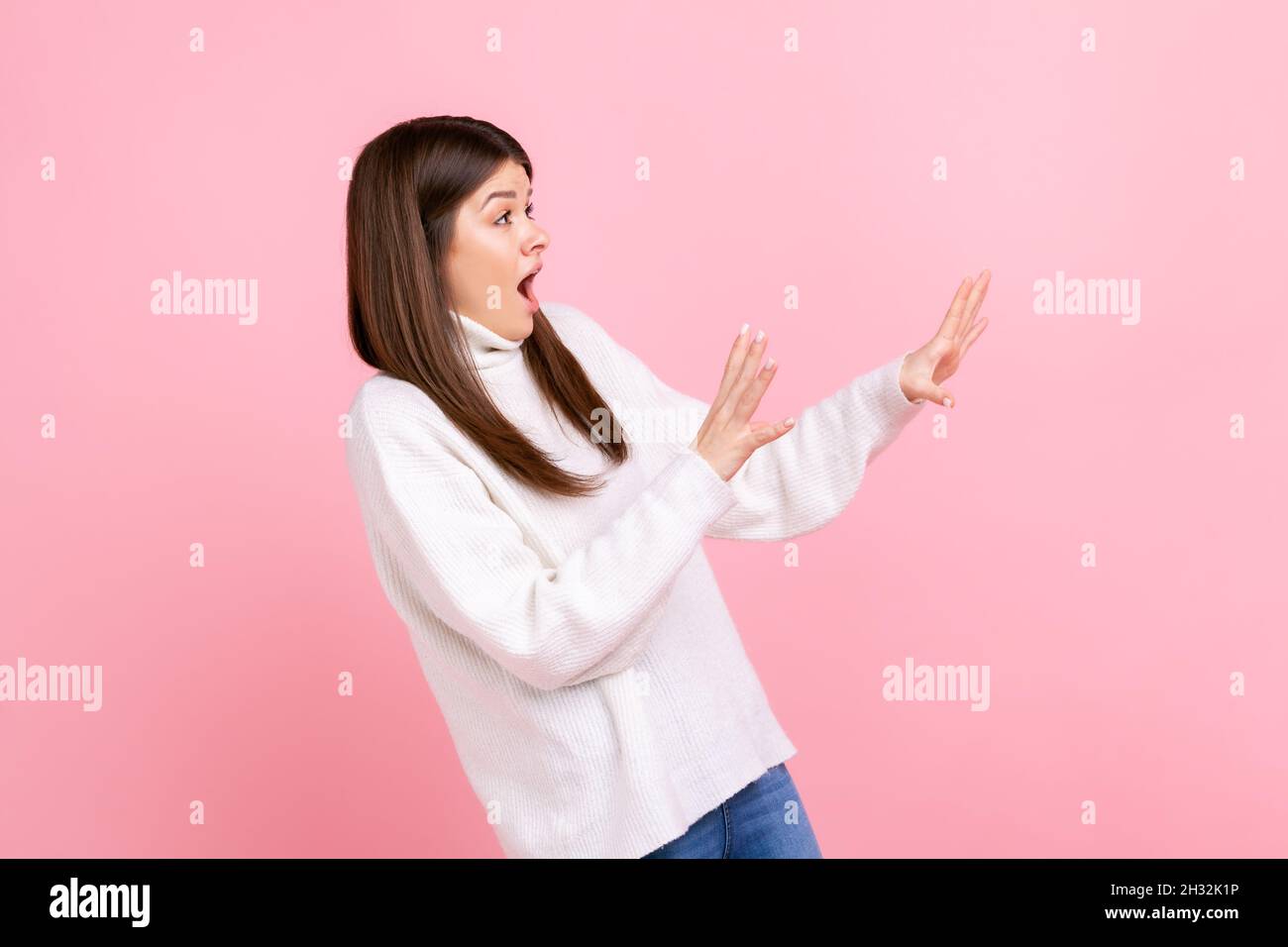 Woman Scared Profile