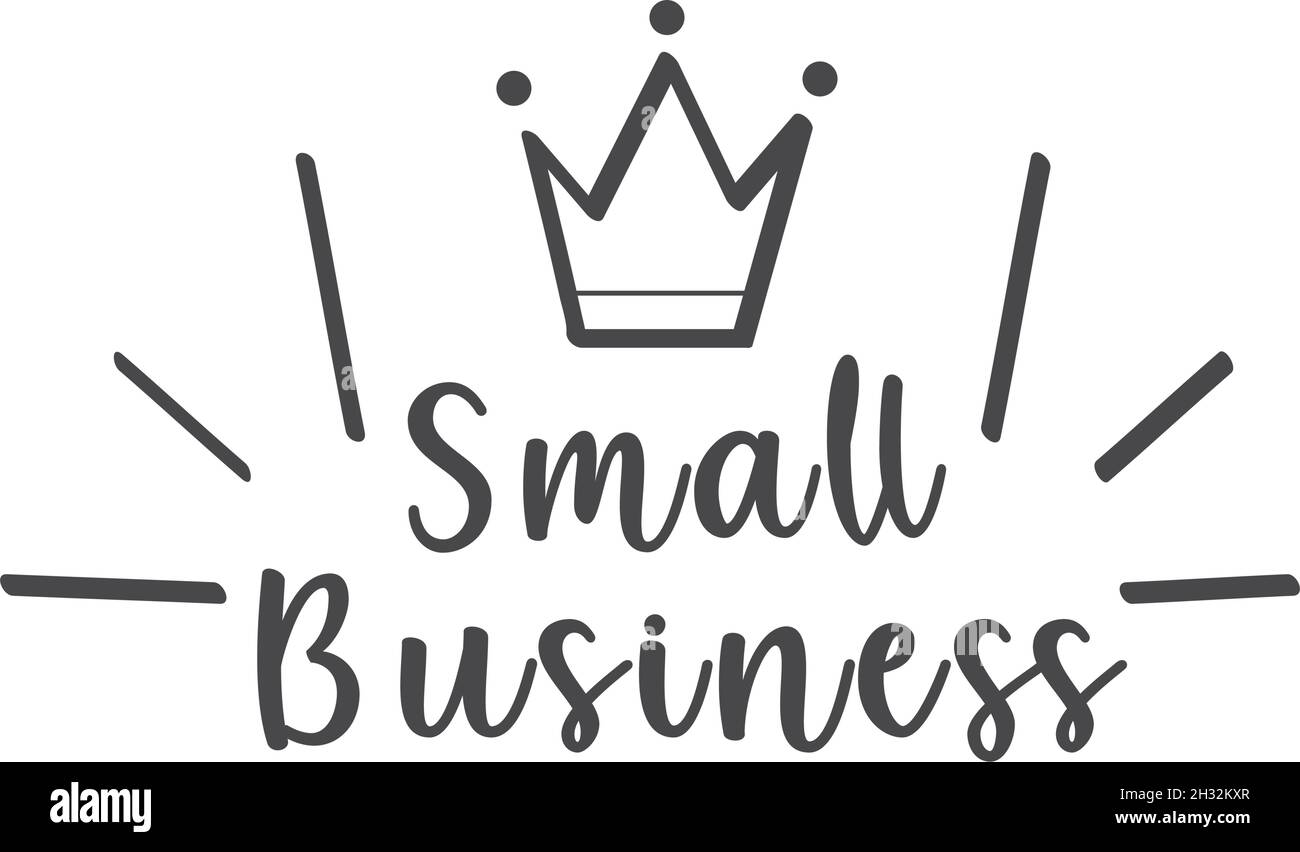 small business typography Stock Vector Image & Art - Alamy