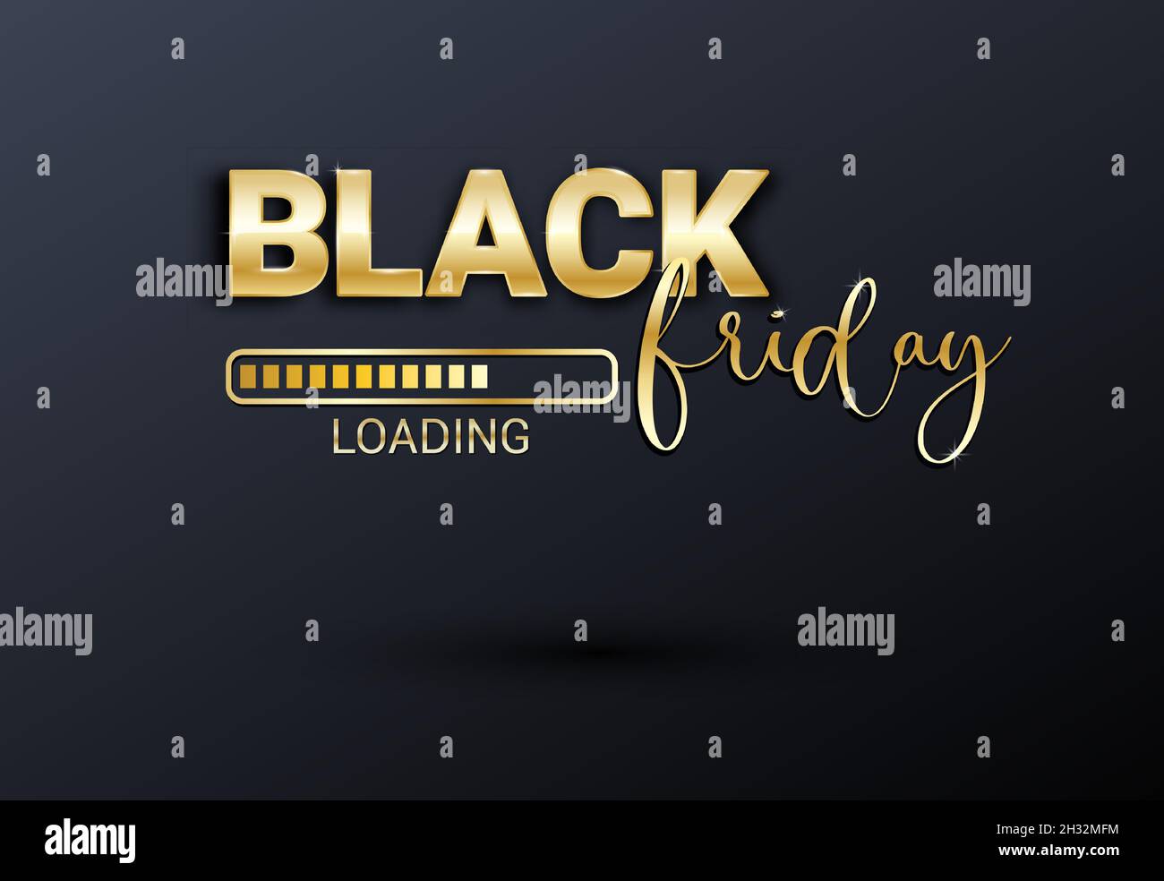 Black Friday loading bar background, banner poster design template ...