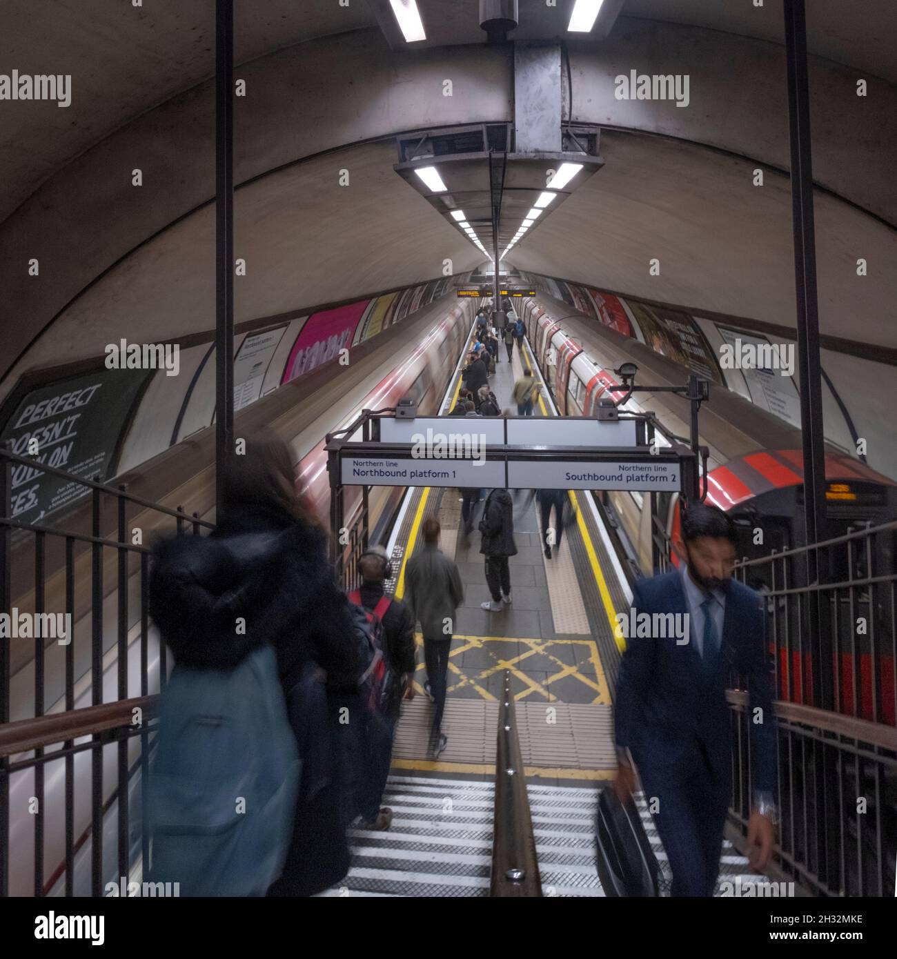 Clapham Common tube /subway station on the Northern Line, London ...