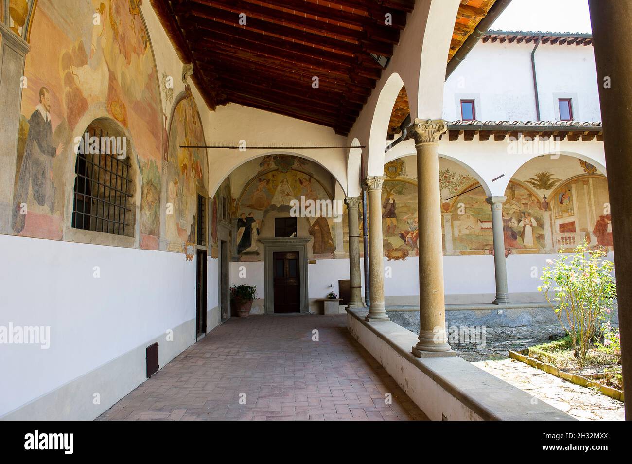 Europe, Italy, Tuscany, Arezzo. Bibbiena, Casentino, Saantuario di ...