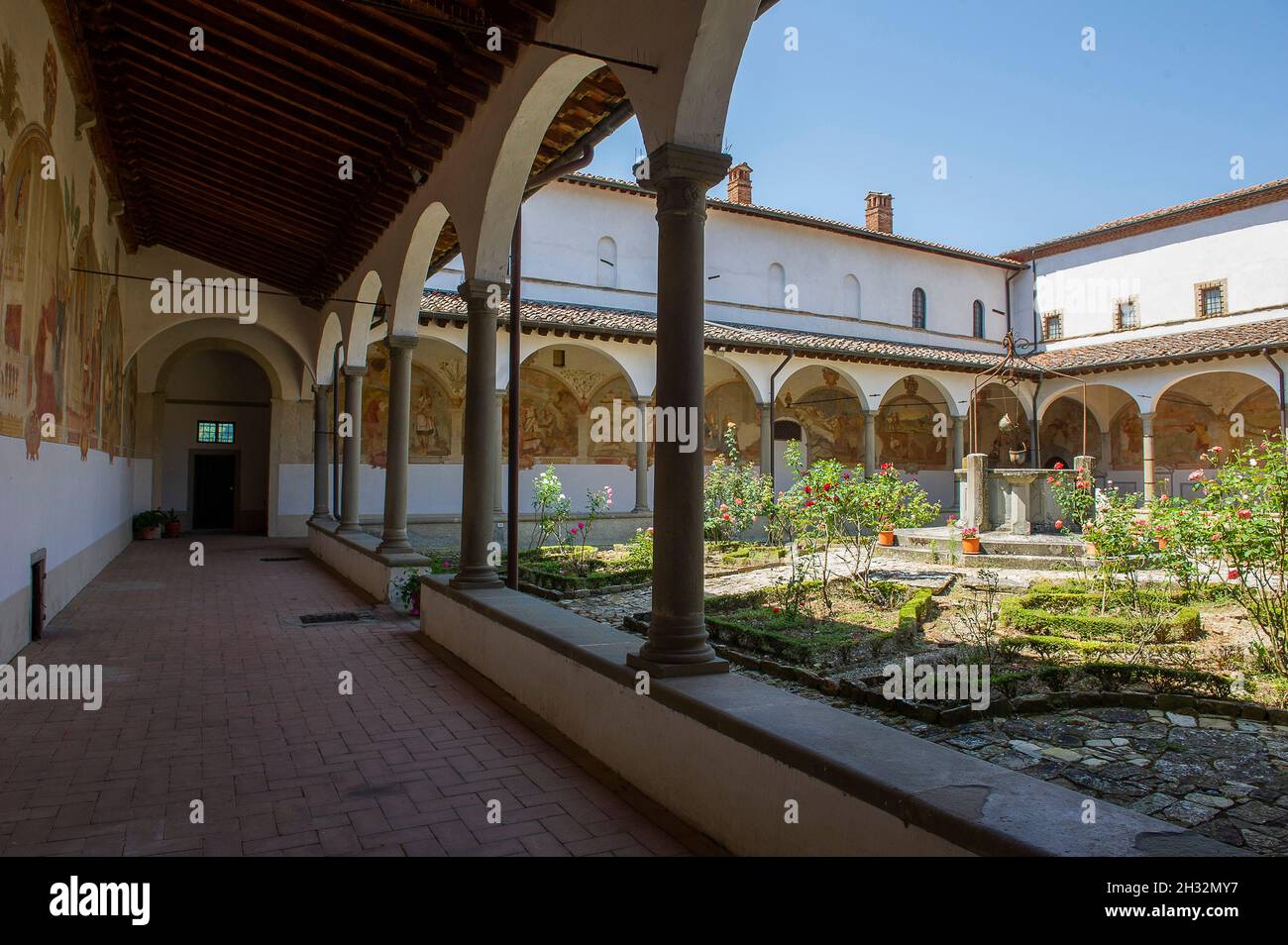 Europe, Italy, Tuscany, Arezzo. Bibbiena, Casentino, Saantuario di ...