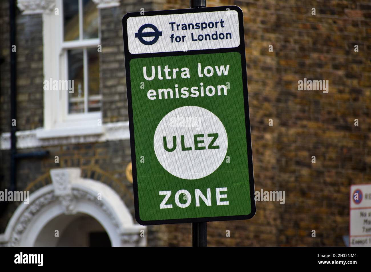 London, UK, 25 Oct Transport for London, TFL ULEZ extension begins ...