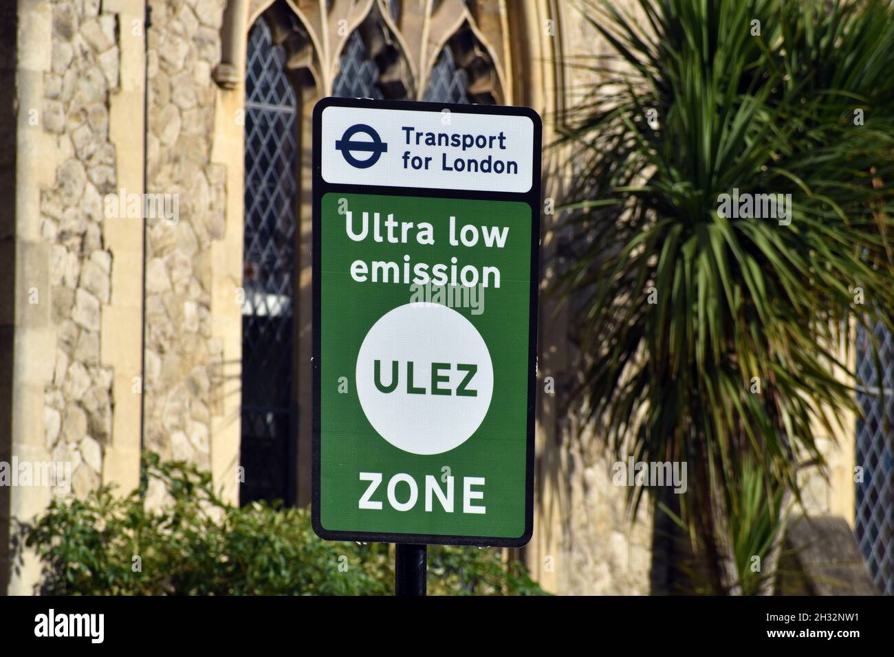 London, UK, 25 Oct Transport for London, TFL ULEZ extension begins ...