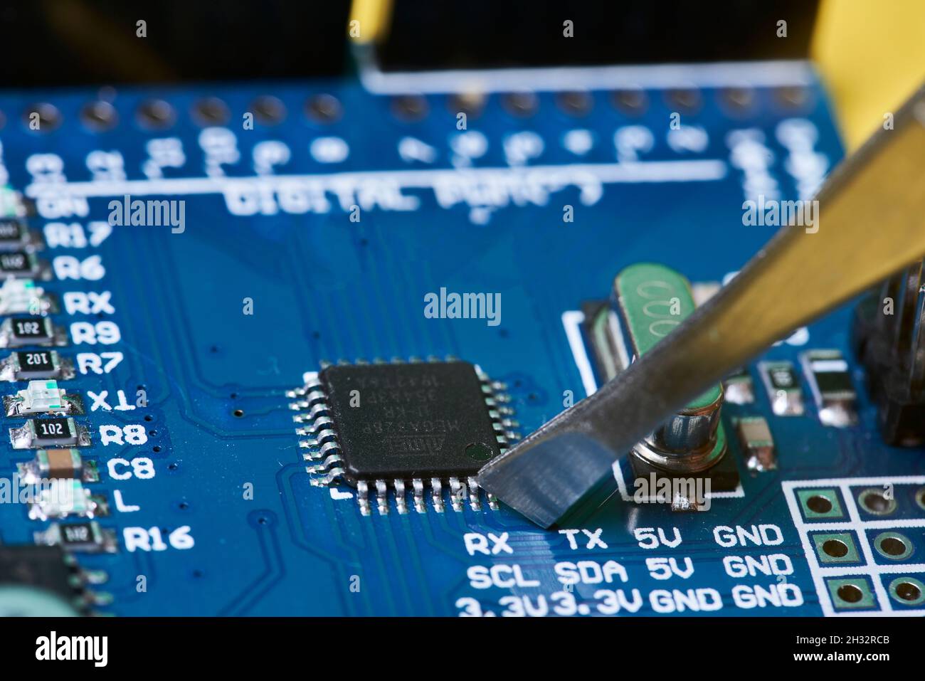 Global semiconductor shortage. Computer chip and semiconductor shortage ...