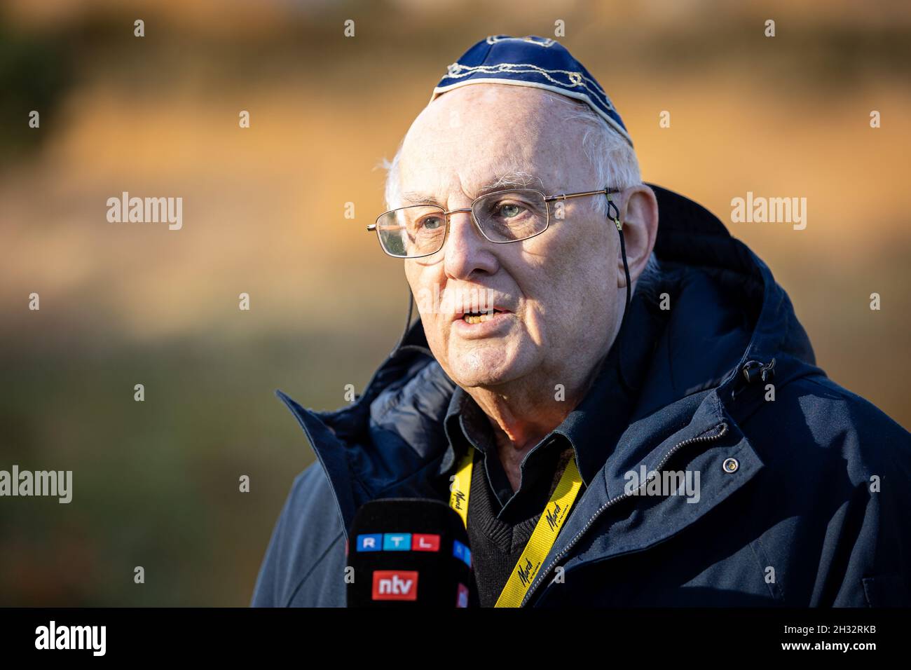 Bergen, Germany. 25th Oct, 2021. Alfred Garwood, Holocaust survivor at ...